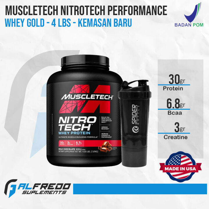 Muscletech Nitrotech Performance 4 lbs Whey Protein | Lazada Indonesia