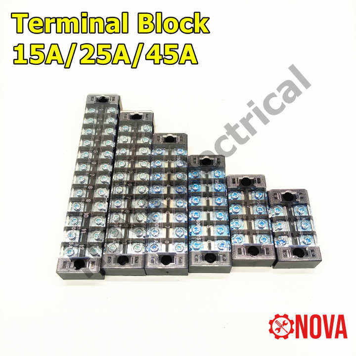 15A 25A 45A Molded Terminal Block AC600V TB-1503 TB-1504 TB-1506 TB-1508 TB-1510 TB-1512 TB-2503 ...