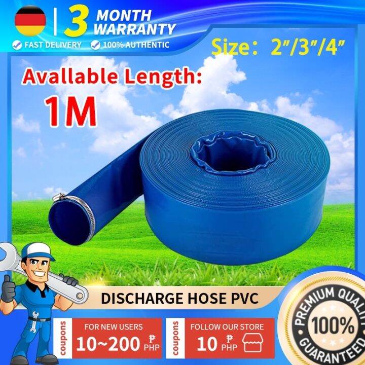 AJDL sell 2 3 4 Inch 3M To 10M Duct Flat Blue Hose Discharge ...