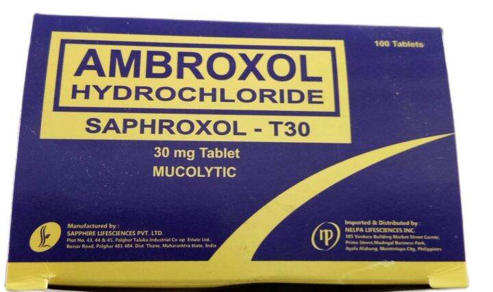 Sale Sale Sale Saphroxol 30mg 100 pcs per box | Lazada PH