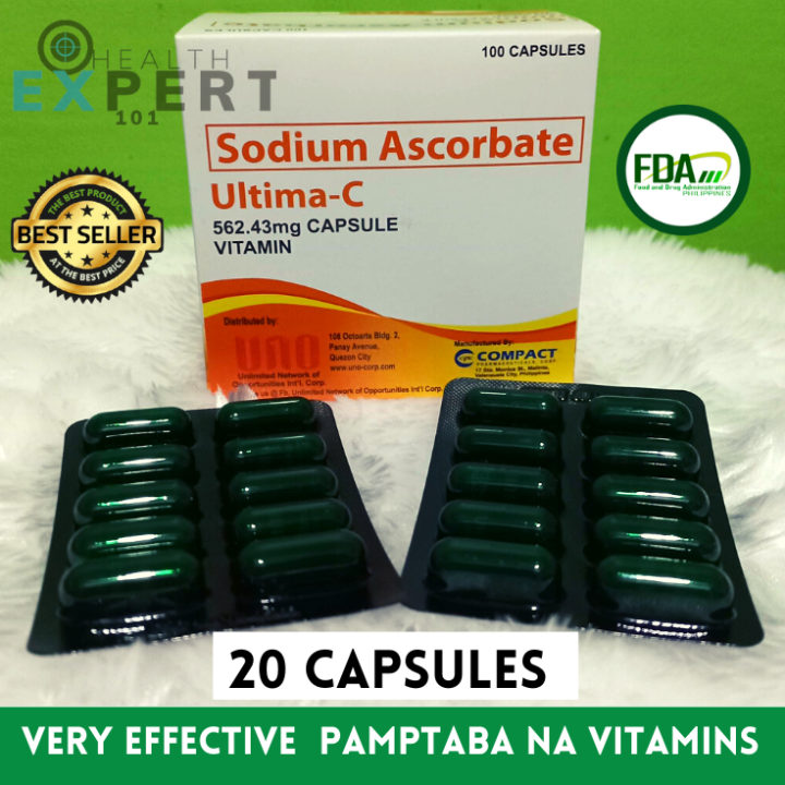 ULTIMA C 20 CAPSULE VITAMINS NA PAMPATABA | ULTIMA C 20 SODIUM ...