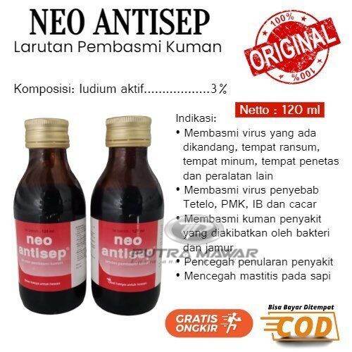 Neo Antisep Kemasan 120 Ml Obat Semprot - Cairan / Larutan Antiseptik Desinfektan Pembasmi Atau ...