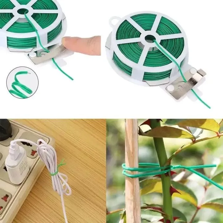 DVX 20M Multipurpose Plastic Twist Tie Wire Spool With Cutter | Lazada PH