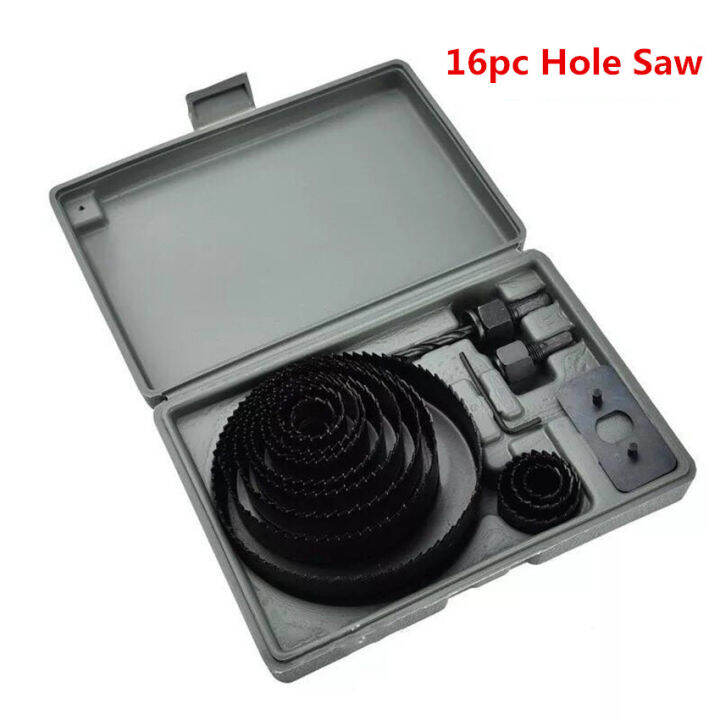 ชุดดอกสว่านเจาะรูลูกบิด Hold Saw 16 PC | Lazada.co.th
