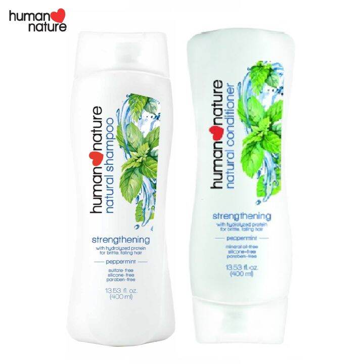 Human Nature Peppermint Strengthening Shampoo 400ml with Human Nature ...