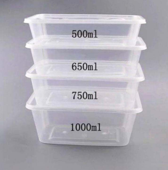 MICROWAVABLE CONTAINER 500ml- 5pcs/pack | Lazada PH