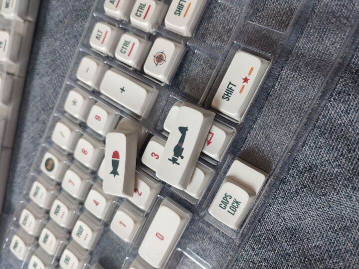 Mechanical keyboard airplane keycap large full set of spherical caps ...