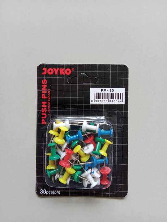 Push Pin / Jarum Tekan / Paku Pin Joyko PP-30 | Lazada Indonesia
