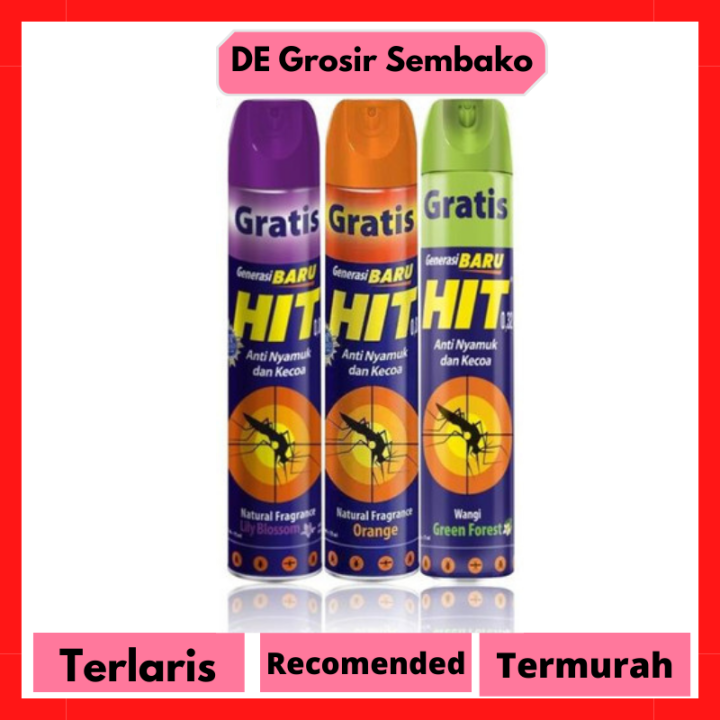 Hit Aerosol Anti Nyamuk Dan Kecoa / Obat Nyamuk Hit 600ml | Lazada ...
