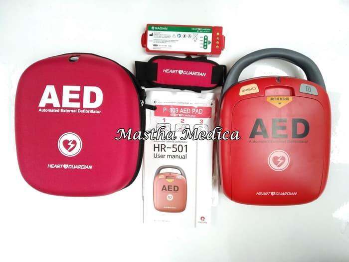 AED Alat Pacu Kejut Jantung Defribrilator Heart Guardian Radian HR-501 ...