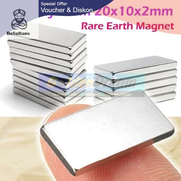 MAGNET NEODYMIUM KOTAK UNTUK FURNITURE 20x10x2mm | Lazada Indonesia