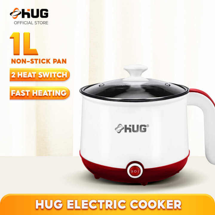 HUG Mini Rice Cooker, 1.8L Multi-function Cooker Non-Stick Inner Pot ...