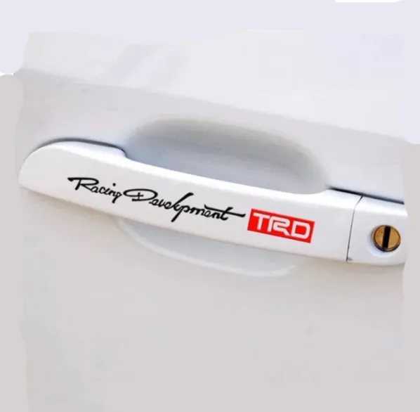 TRD Handle Cursive Reflective Sticker Decals | Lazada PH