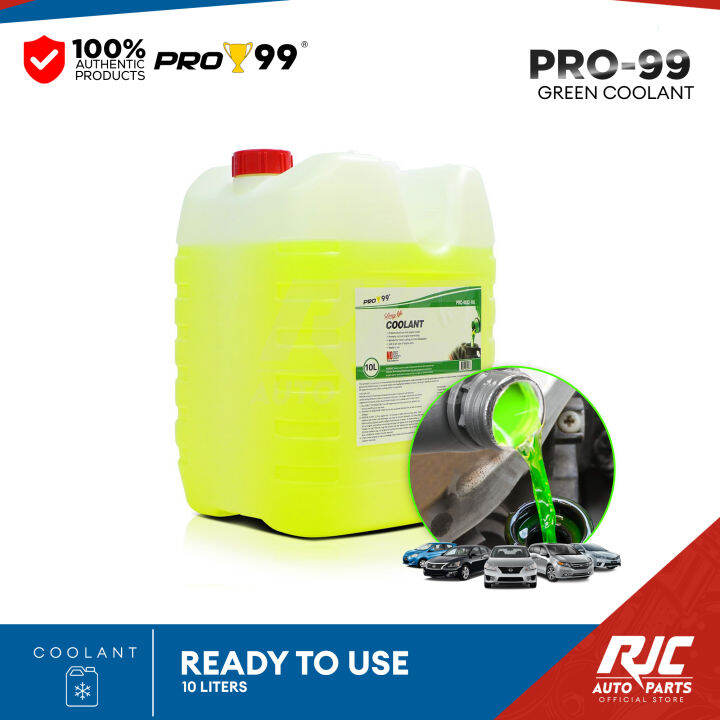 Pro99 Ready To Use Radiator LongLife Coolant Green 10 Liters (10L) | Lazada PH
