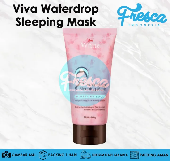 Viva White Waterdrop Sleeping Mask Moisturizer 80 gr | Lazada Indonesia