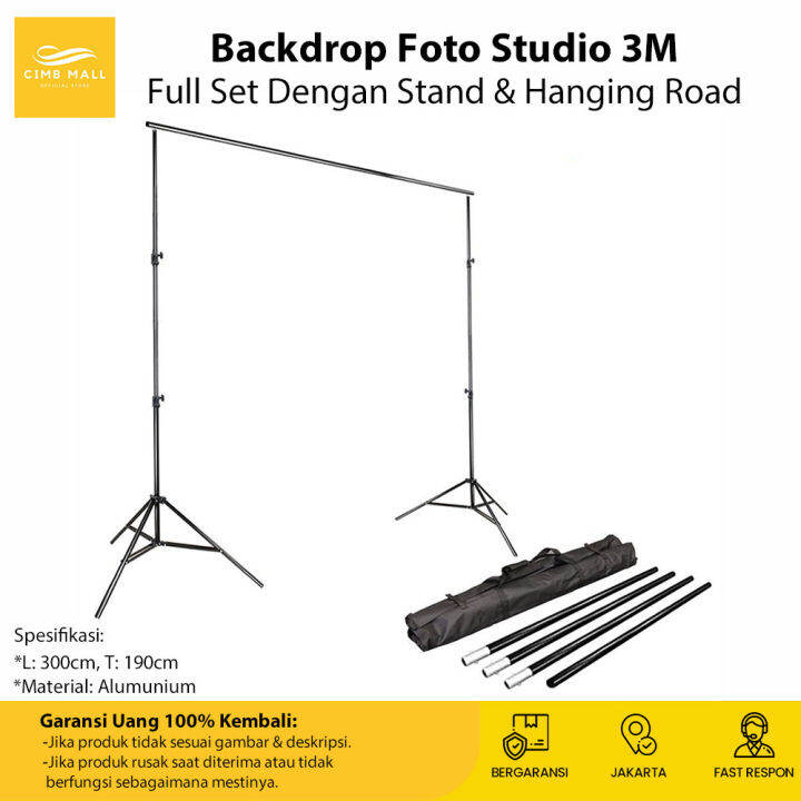 Termurah!!! Bracket Stand 3M Untuk Backdrop Foto Studio, Aksesoris Foto ...