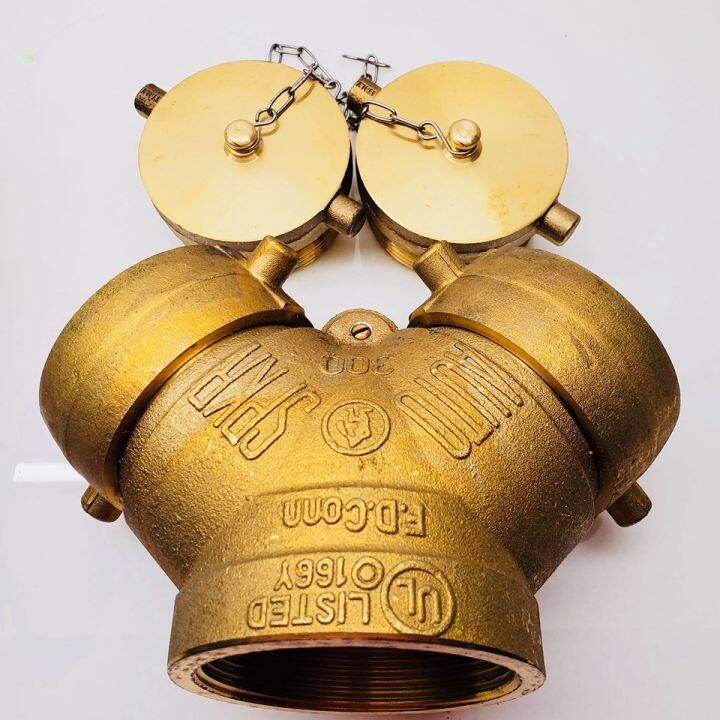 Siamese Twin 4 X 2 1/2'' X 2 1/2 inch UL FM 100 x 65 mm x 65mm ...