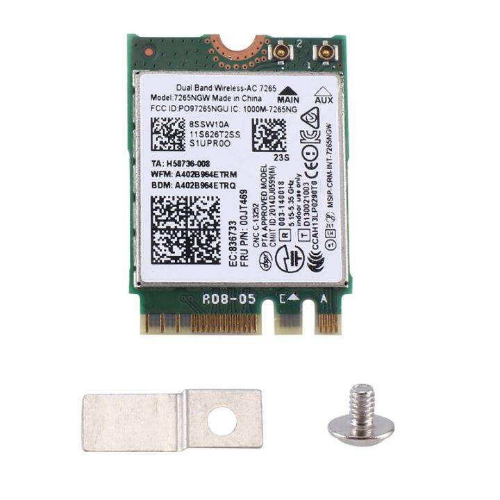 AC7265 7265NGW WiFi Card FRU00JT469 802.11AC NGFF BT4.0 for E550 E455 ...