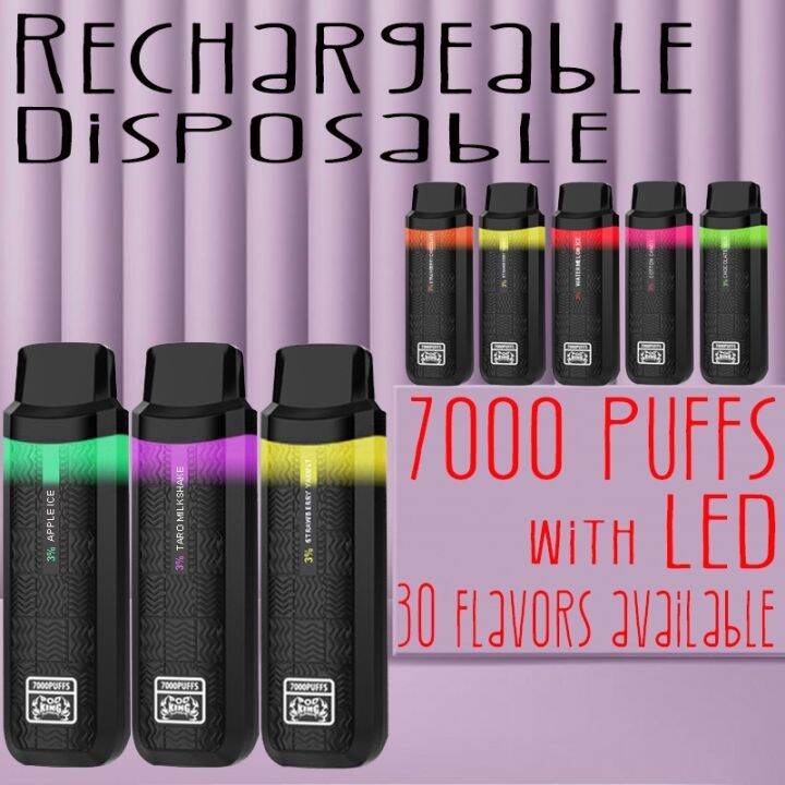 rd5362 PUFF BAR POD KING SUPREME 7000 PUFFS RECHARGEABLE DISPOSABLE ...