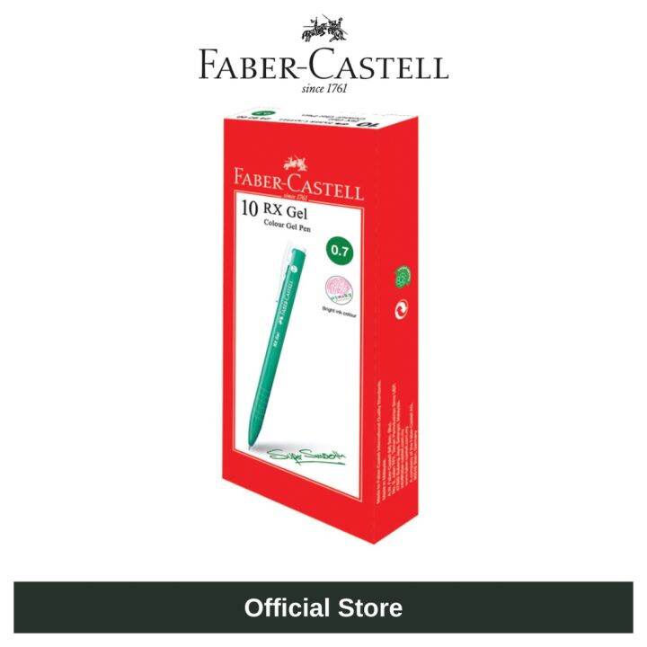 [Faber-Castell] Gel Pen RX Gel Colour 0.7 (Box of 10) | Lazada
