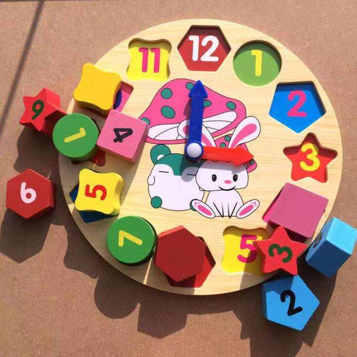 Digital Geometry Clock Wooden Toy | Lazada PH