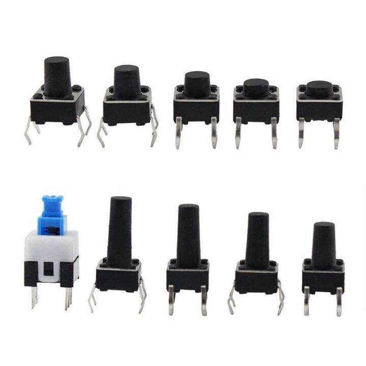 〔≈〕10 Kinds Values 180pcs Tactile Push Button Switch Micro Trigger Mini Momentary Tact