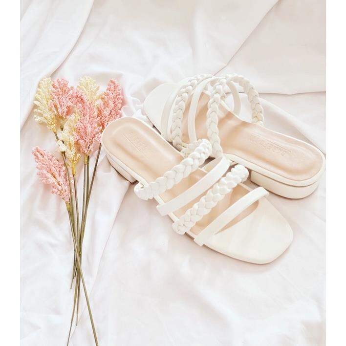Love Barefoot Trish 4 strap braided block heels | Lazada PH