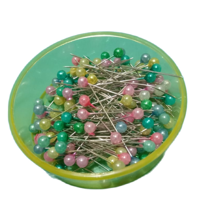 Jarum pentul mutiara ukuran besar nemoto anti karat kemasan box bulat ...