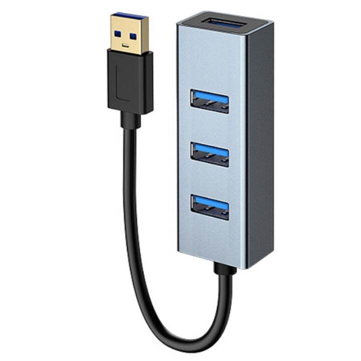USB Splitter Extender Adapter Aluminum High-Speed 4 In1 Multi-Port USB ...