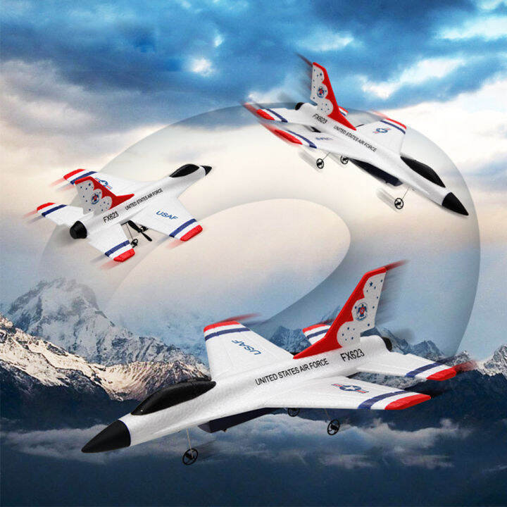 FX623 2.4G 2CH F16 Remote-Controlled Fighter Jet RC Airplane Glider ...