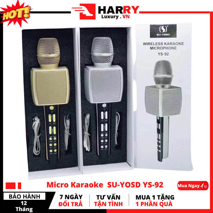 [HCM] Micro karaoke Bluetooth YS91 JVJ không dây Loa Bluetooth Loa ...