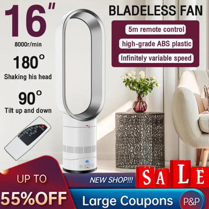 【Delivery within 3 days】Bladeless Electric Fan Child Safety Tower Fan ...