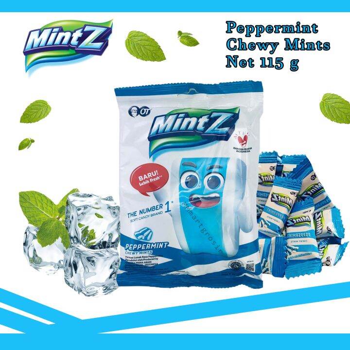 PERMEN MINTZ / THE NUMBER 1/ PEPPERMINT / CHEWY MINTS / ISI 50PCS | Lazada Indonesia