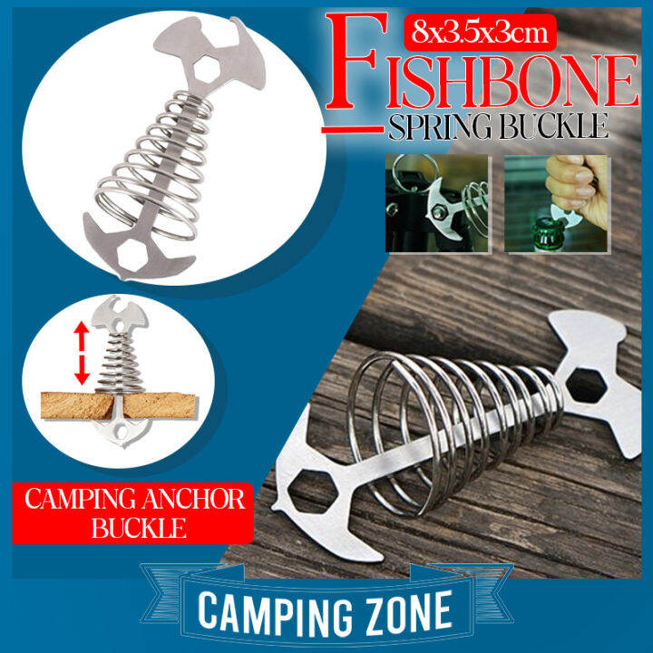 Multifunctional Fishbone Anchor Bottle Opener Spring Hook Nail ...