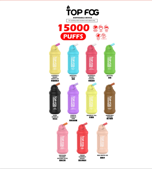 Legit-Disposable vappe 10000 puffs TOP FOG 15000 Puffs Disposable Pod ...