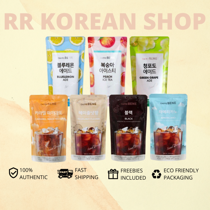 [AUTHENTIC] Caffe Bene Juice Ade / Coffee Pouch Drink 190ML | Lazada PH