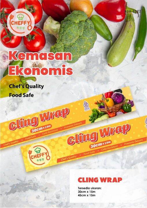CHEFFY WRAPPING FILM 30 meter x 30 cm Refill Roll cheffy Cling wrap ...