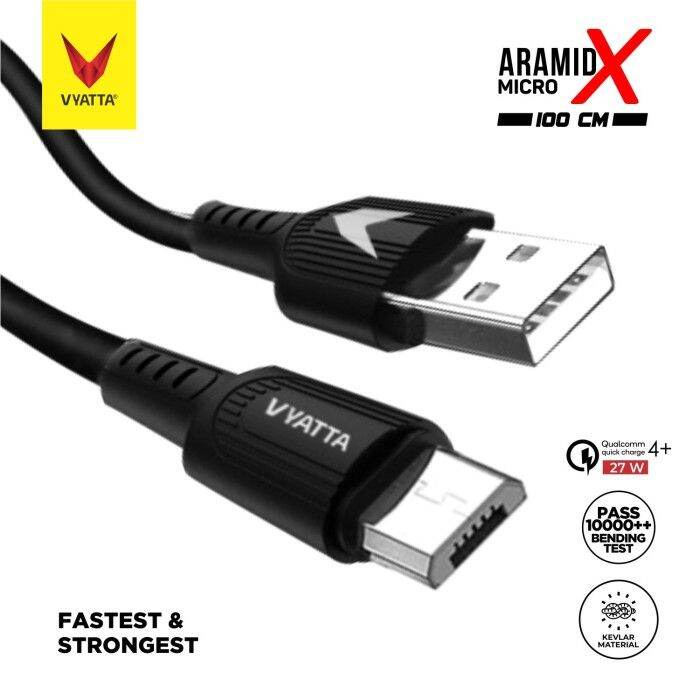 Lagi Promo VYATTA ARAMID X KABEL DATA MICRO TYPE C LIGHTNING FAST ...