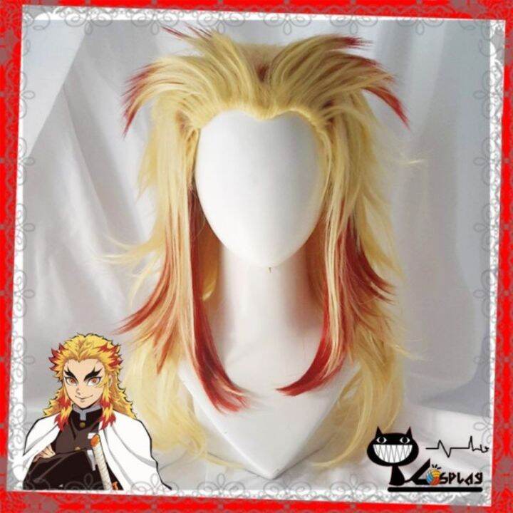Wig/tóc giả cosplay Rengoku (Viêm trụ) - Demon Slayer: Kimetsu no Yaiba ...