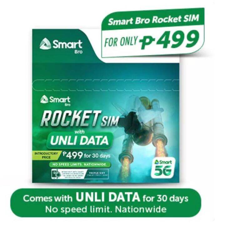 SMART Rocket SIM Vanity Number (092805 88xxx series) UNLI DATA for 30 ...