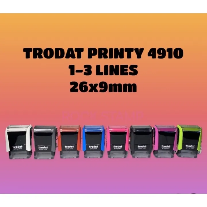 TRODAT 4910 / Personalized Self Inking Stamp | Lazada PH
