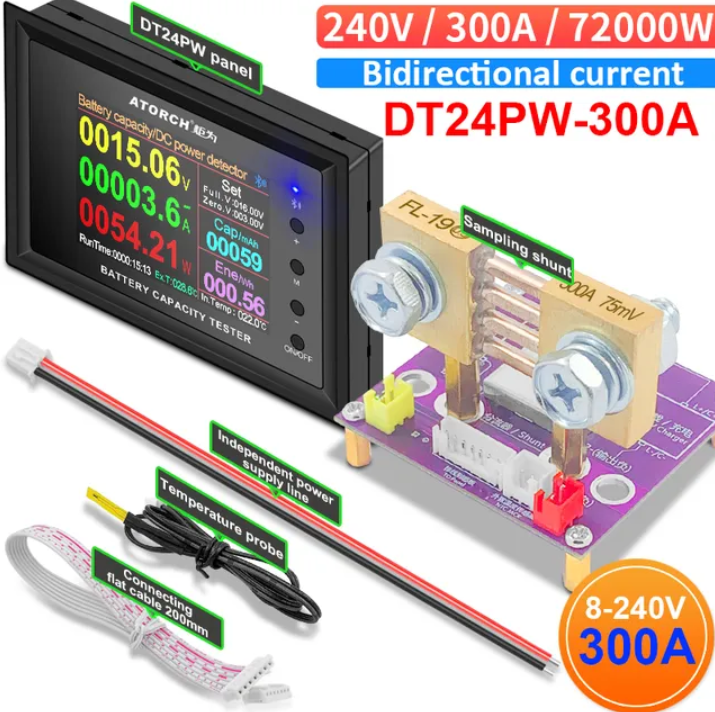 Atorch DT24PW 0V~240V 0~300A Display DC Power Supply Voltmeter Ammeter ...