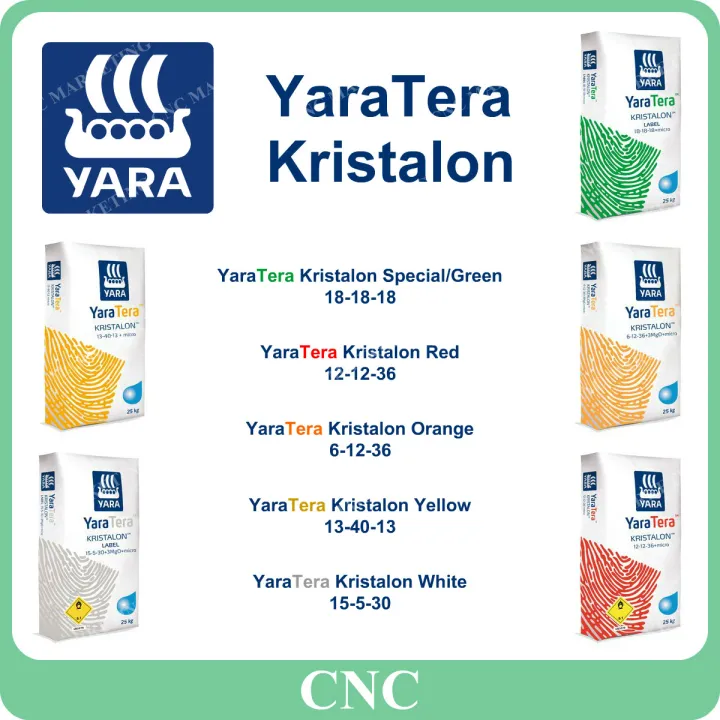 [REPACK] 1KG YaraTera Kristalon Green Special Yellow White Red Orange ...