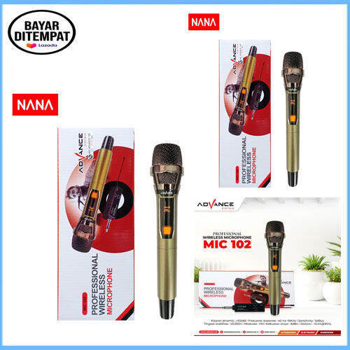 Mic wireless single advance 102 / Mic Profesional Wireless Microphone ...