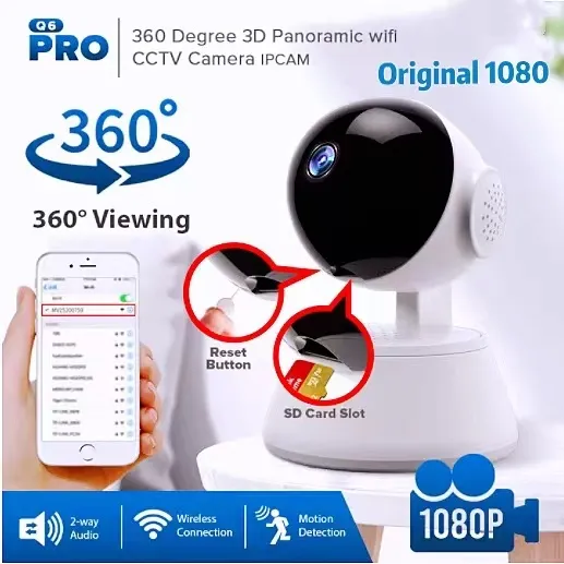 Original V380 Q6 PRO 1080p MV-T3810-Q6S Smart Security IP Cam 360 ...