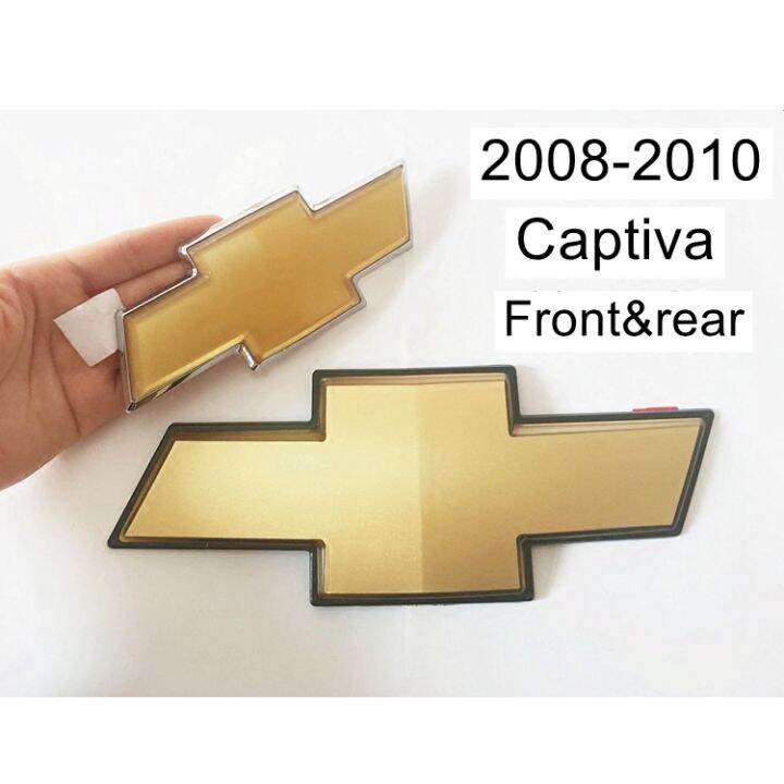 2pcs For Captiva Chevrolet 2008-2010 Chevy Front logo Rear emblem Car ...