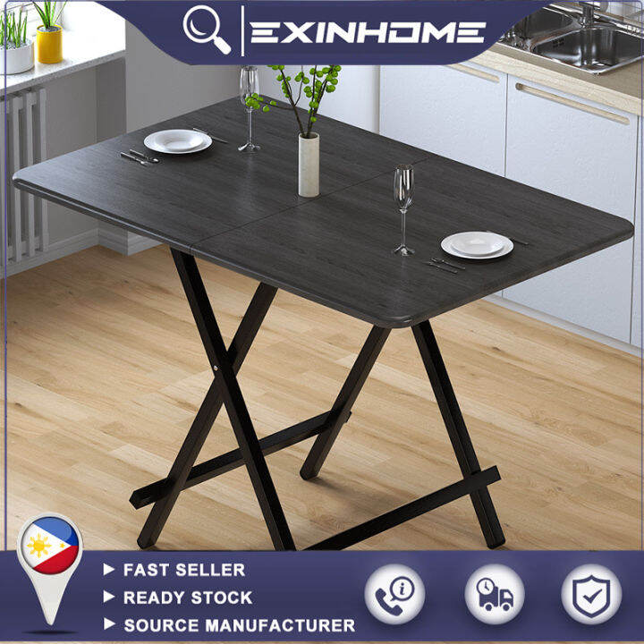 EXIHOME DINING TABLE / OFFICE TABLE / STUDY TABLE Foldable Square ...