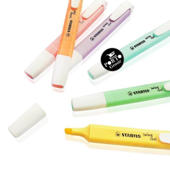 Stabilo Pastel Swing Cool 6 Warna Set Highlighter Textliner Swingcool ...