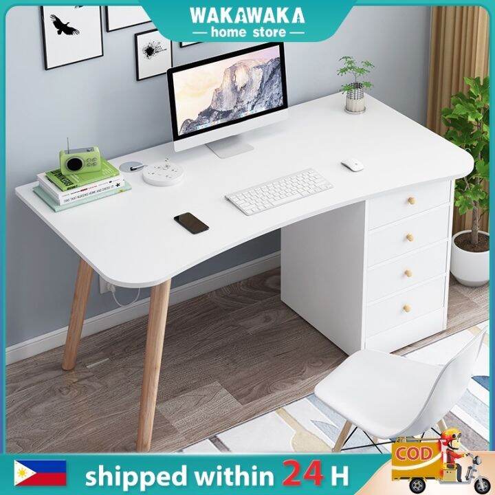[Shipping Discount]Study Table with Drawer Computer Table 120CM Office table for Writing Living ...