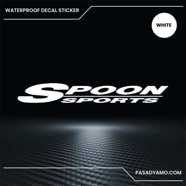 Spoon Sports Decal Sticker for Cars Motorcycles Helmets Laptops | Lazada PH